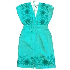 Milly | Dresses | Vintage Milly Of New York Embroidered Linen Dress ...